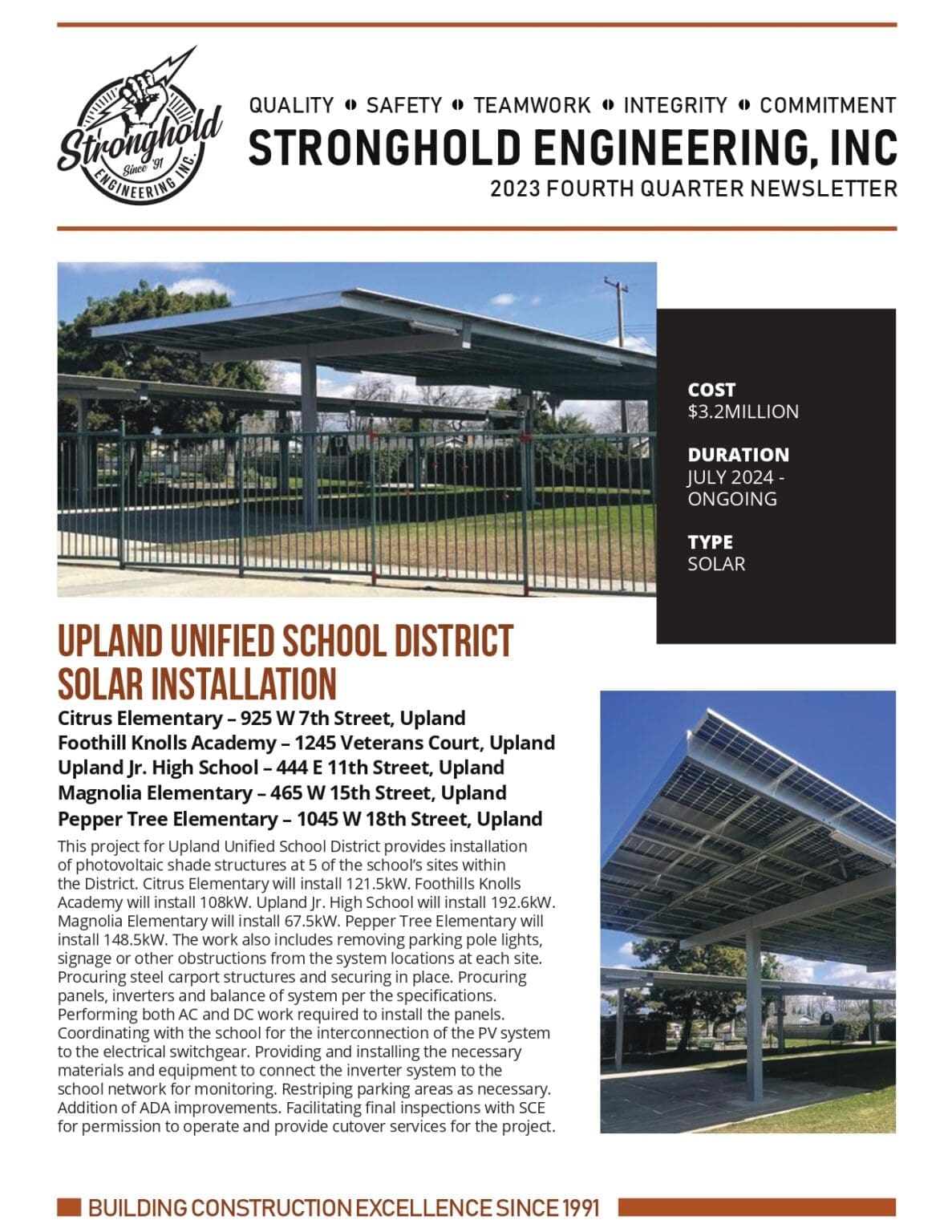 Join Stronghold Engineering, a Best Place to Work for 30+ Years