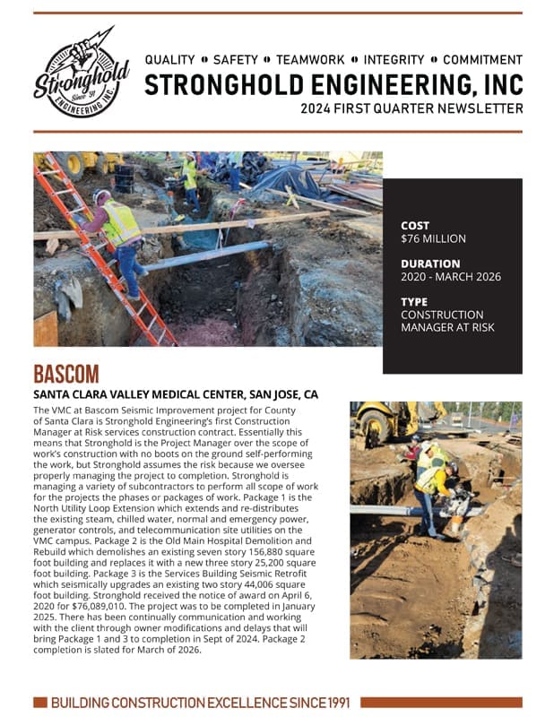 Join Stronghold Engineering, a Best Place to Work for 30+ Years